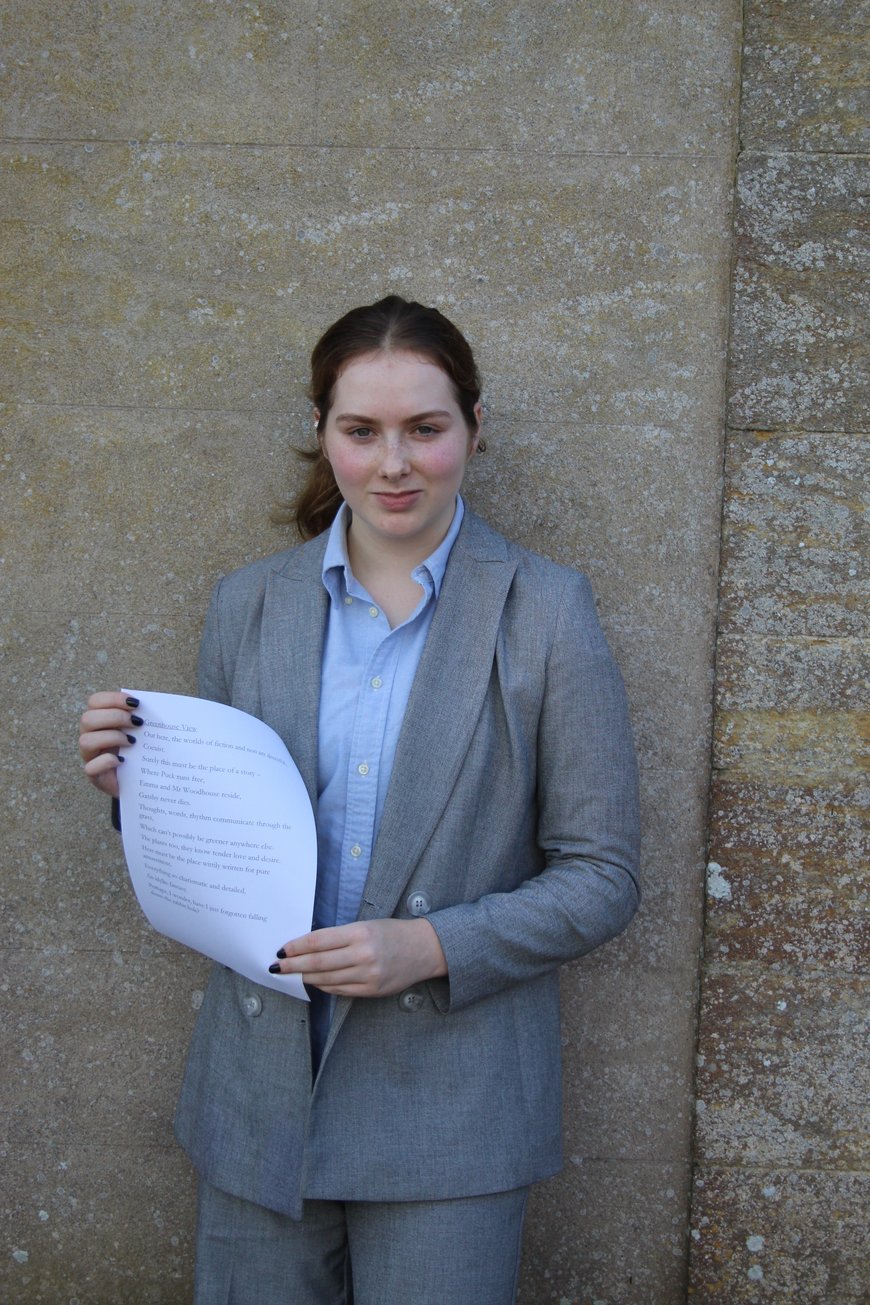Imogen (Year 12) wins the Simon Powell Poetry Prize